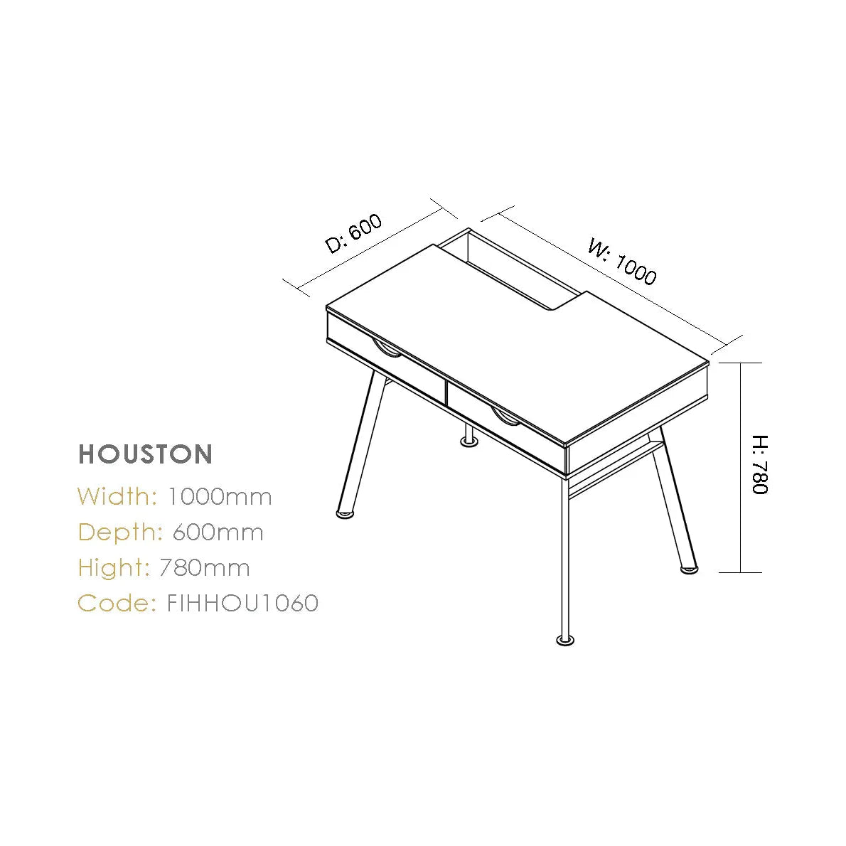 Sylex Houston Desk – Smart Office Furniture